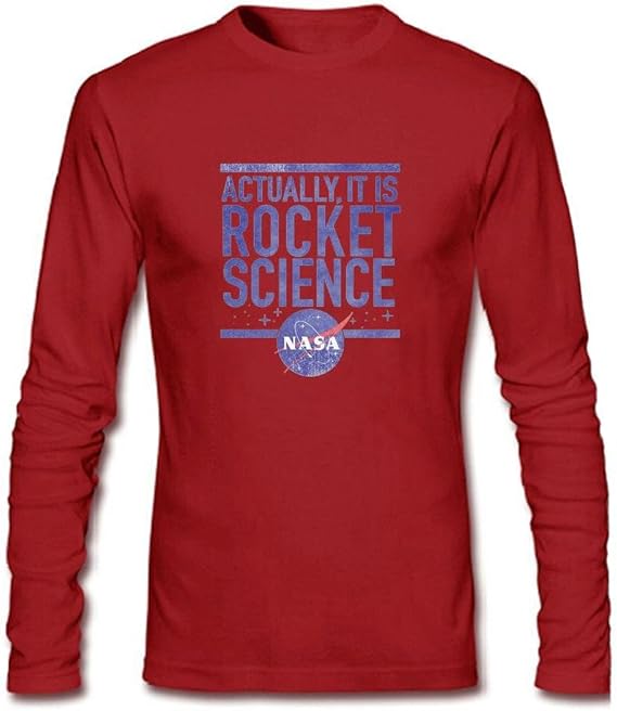 ZHUYOUDAO Custom NASA It is Rocket Science T-shirts for Men Long Sleeve ...