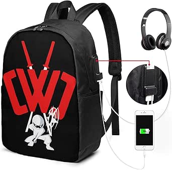 Amazon.com: CWC Chad Wild Clay Ninja USB Backpack Carry On Bags 17 ...