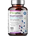 Amazon.com: biophix B-3 Nicotinamide 500 mg 180 Caps - Nicotinic Amide Niacin Natural Flush-Free ...