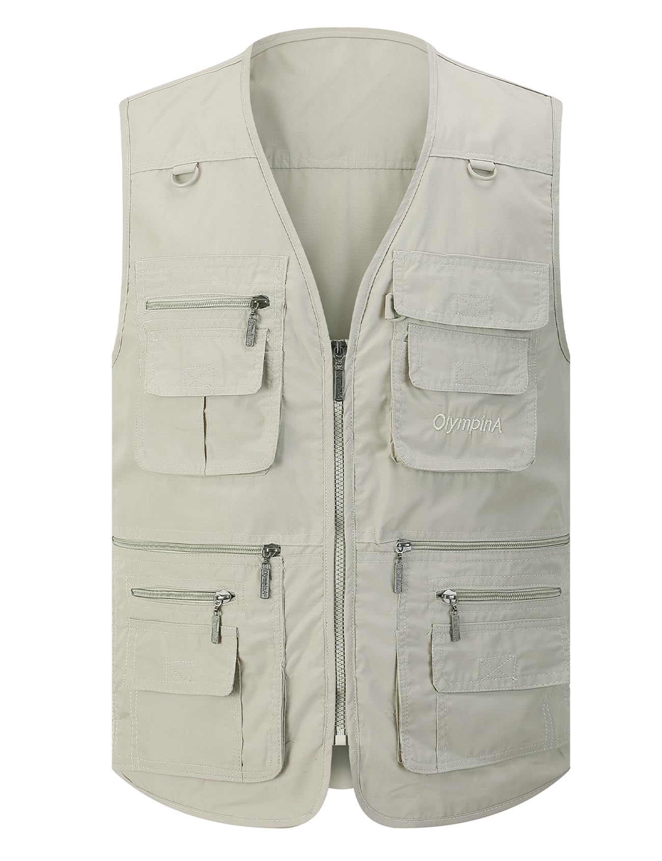 Gihuo Men's Fishing Vest Utility Safari Travel Vest with Pockets ...