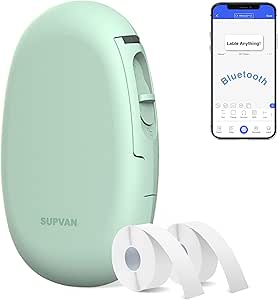 Amazon.com : Label Makers SUPVAN E10 Green with 2 Continuous Tapes ...