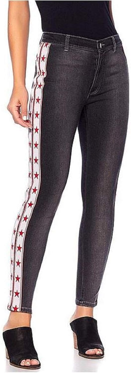Sheryl Crow Womens Star Side Stripe Black Skinny Jeans at Amazon Women ...