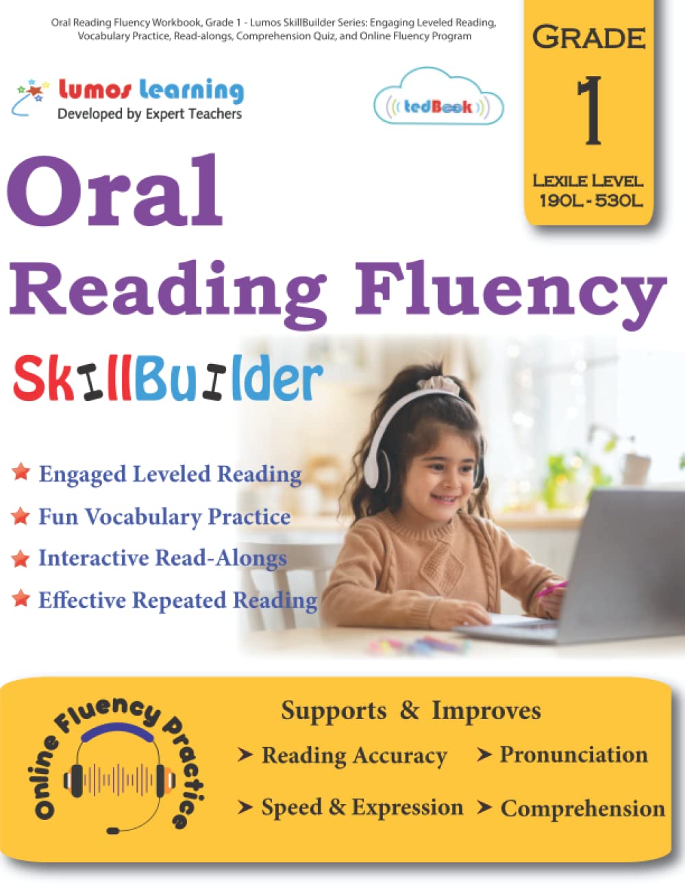 Mua Oral Reading Fluency Workbook, Grade 1 - Lumos SkillBuilder Series ...