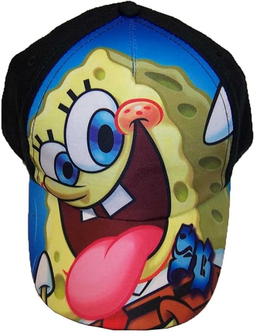 Amazon.com: SpongeBob Squarepants Boy's Baseball Cap - Black: Clothing
