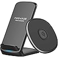 Amazon.com: NANAMI Fast Wireless Charger[2 Pack], Qi-Certified 15W Max Charging Stand Pad Bundle ...