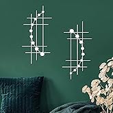 Amazon.com: Detene Set of 4 Metal Rhinestones Wall Decor Bling Crystal ...