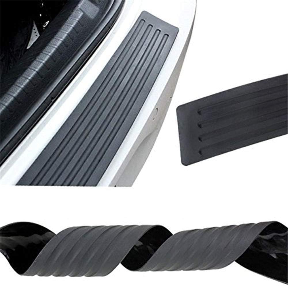 Car Rear Bumper Protector, Rear Bumper Guard Universal Flexible Rubber ...