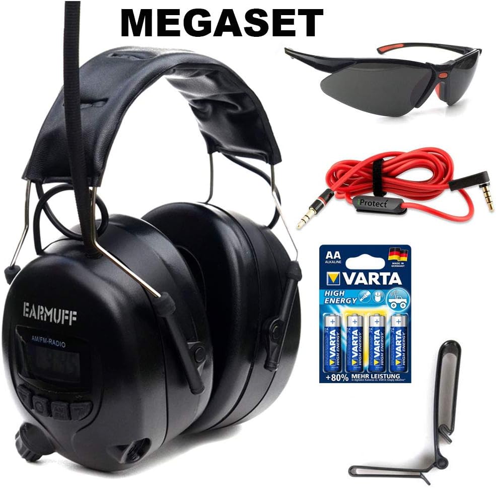 Ear Defender original BLACK SERIES “EARMUFF” Digital AM FM MP3 / Smart ...