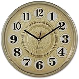 Amazon.com: Smarten Arts Decorative Wall Clocks Non Ticking Battery ...