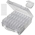 Amazon.com: Clear Bead Organizer Box, 24Pcs Small Plastic Bead Storage ...