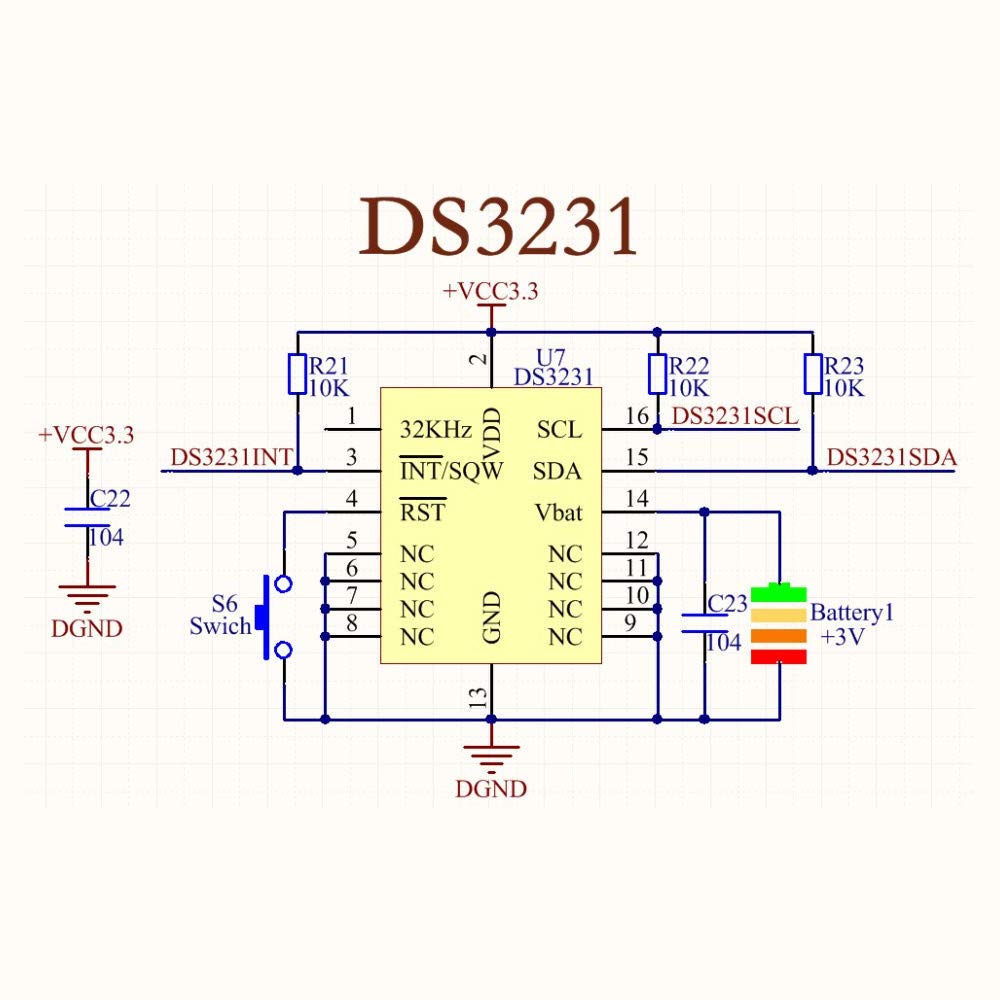 DS3231 AT24C32 IIC RTC Module Clock Timer Memory Module Beats Replace DS1307 I2C RTC Board ...