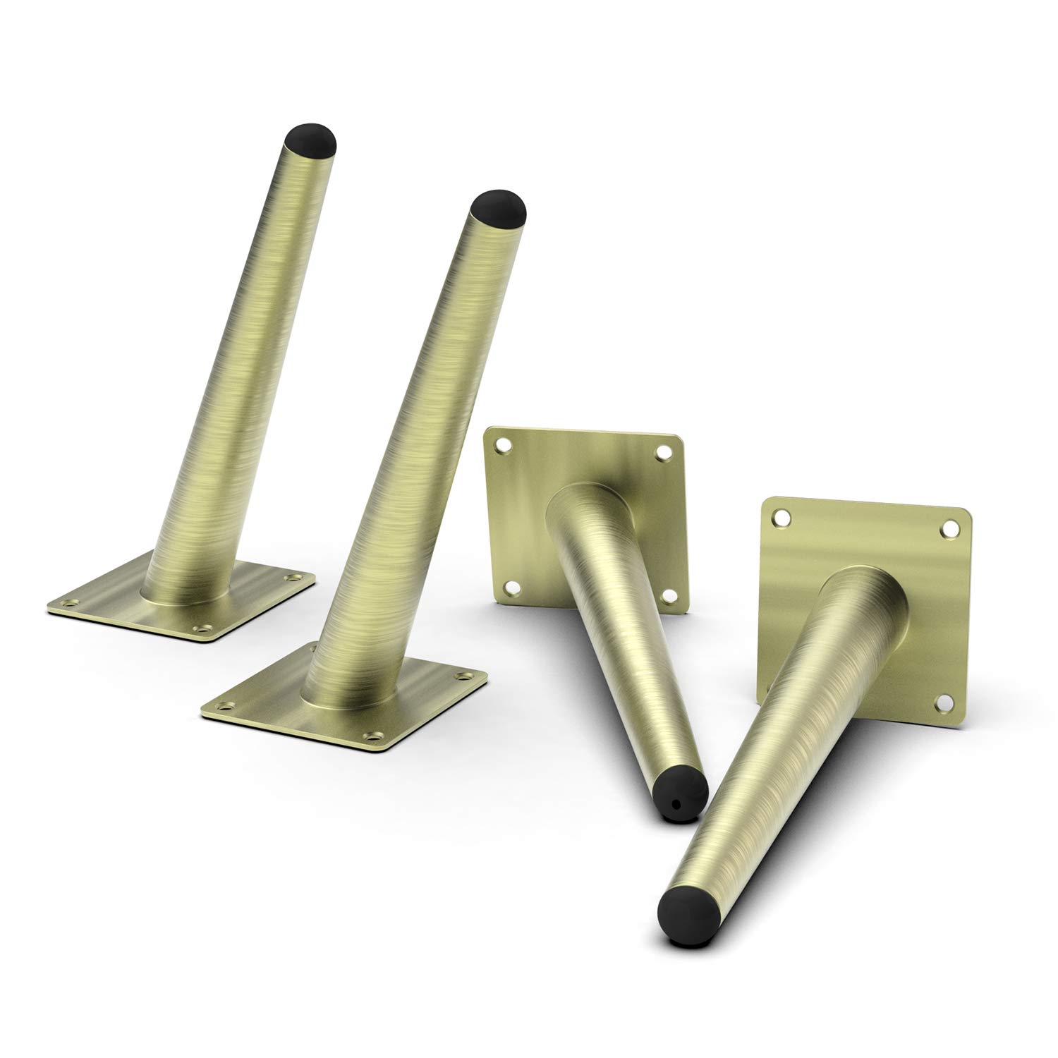 Buy Orgerphy 8 Inch Furniture Legs 4pcs | Cube Storage Legs Brass Gold ...