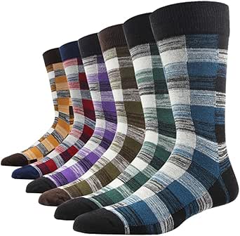 Amazon.com: Gift Boxed Men's Dress Socks Big & Tall 6-Pack Argyle ...