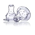 Amazon.com : Nuby 6-Pack Standard Neck Vari-Flo Non-Drip Silicone ...