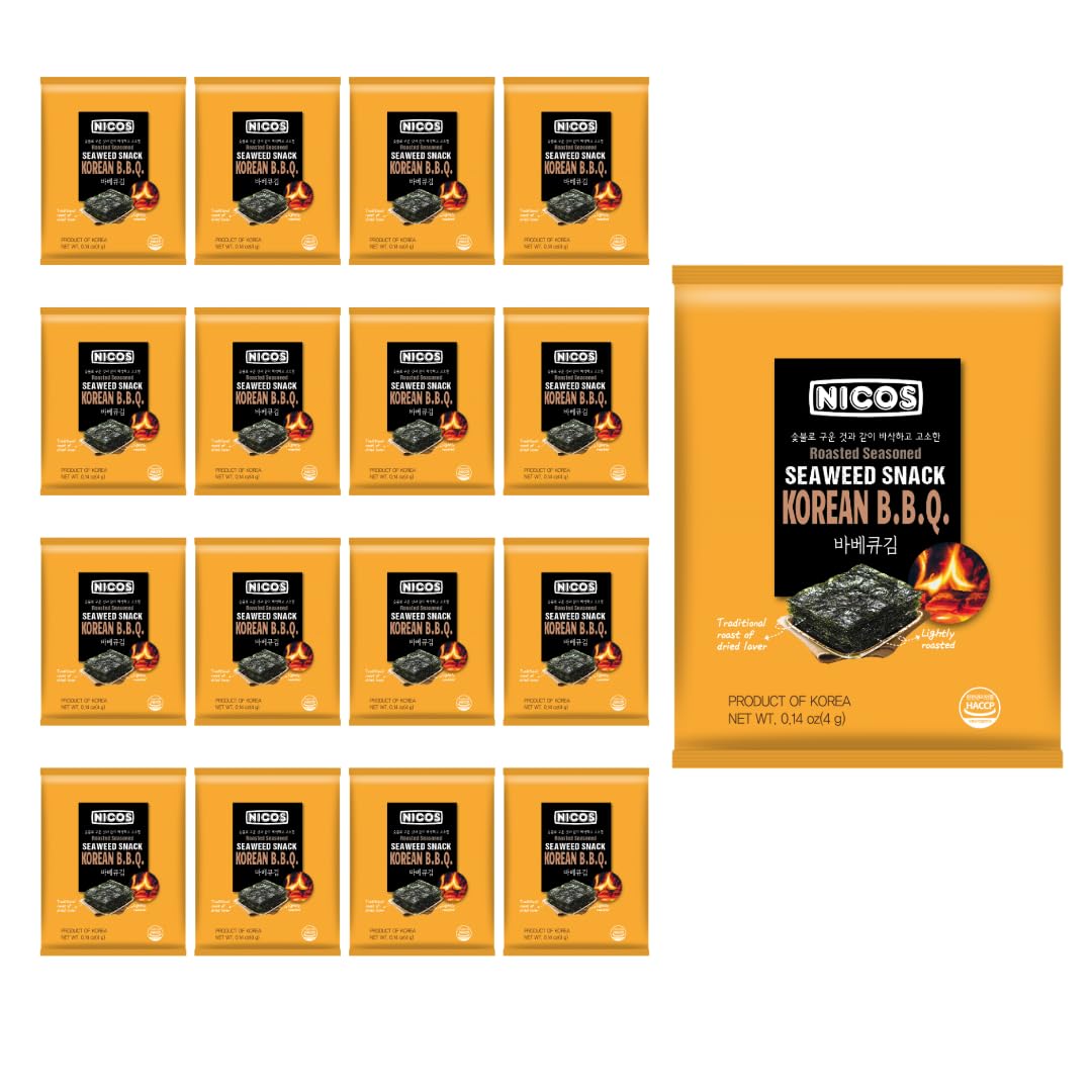 Mua Nicos Korean BBQ flavor (pack of 16) / Roasted Seasoned Seaweed ...