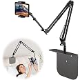 Amazon.com: QLoztyse Adjustable Tablet Stand Holder for Bed - Foldable ...