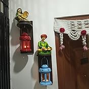 Buy TiedRibbons Wall Hanging Hanging Lantern with Wall Shelf and ...