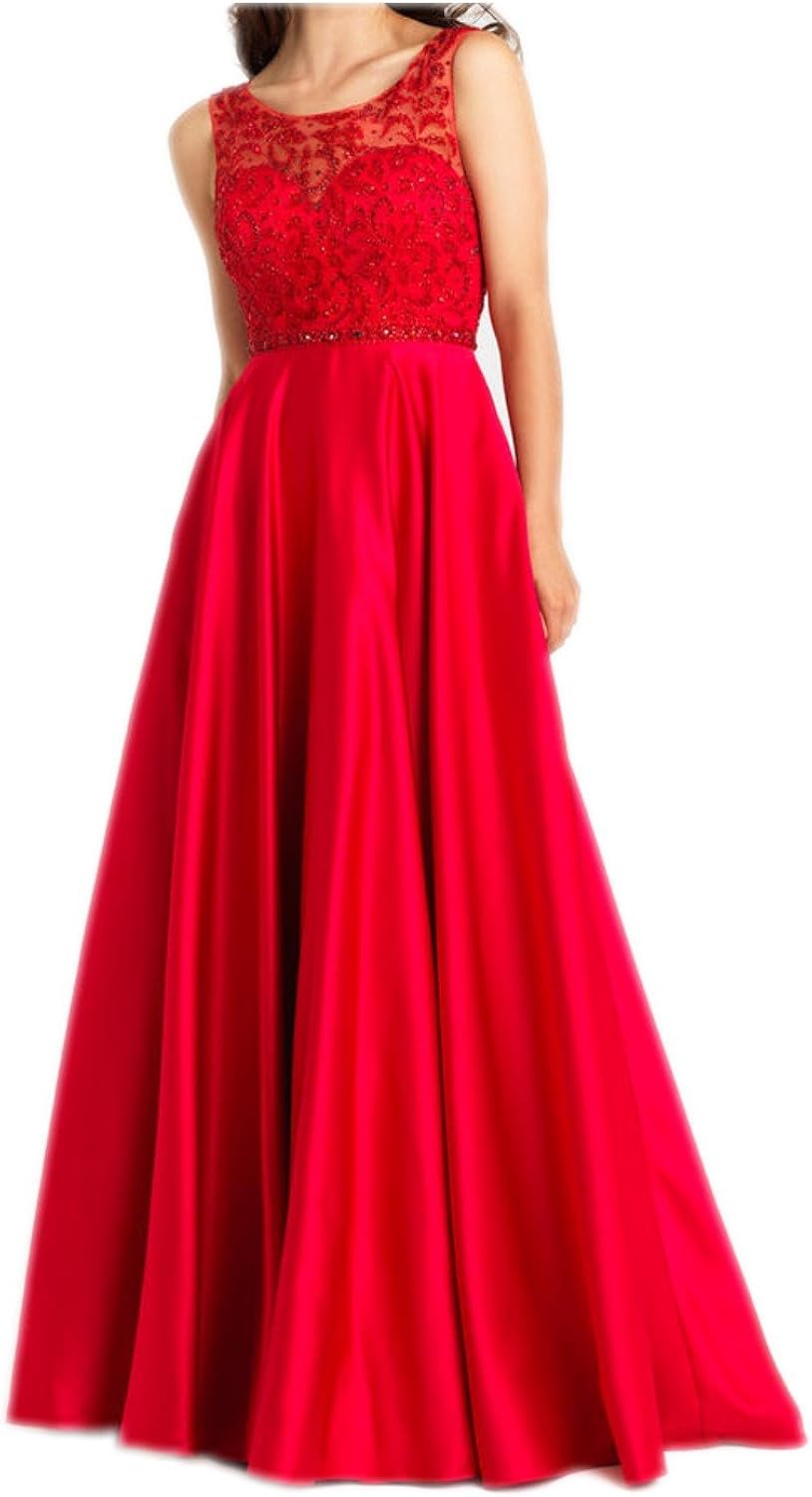 Royaldress Rot Wunderschoen Spitze Satin Abendkleider Ballkleider ...