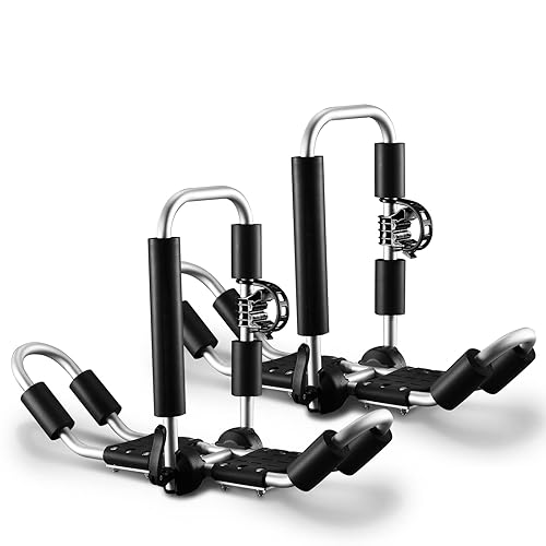 GUDE Kayak Roof Rack for 2 Kayaks, 4-in-1 Universal Kayak Racks, J ...