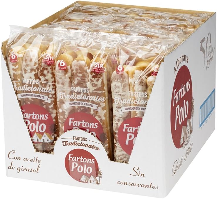 Fartons Polo Tradicionales - caja de 18 bolsas de 6 fartons -: Amazon ...