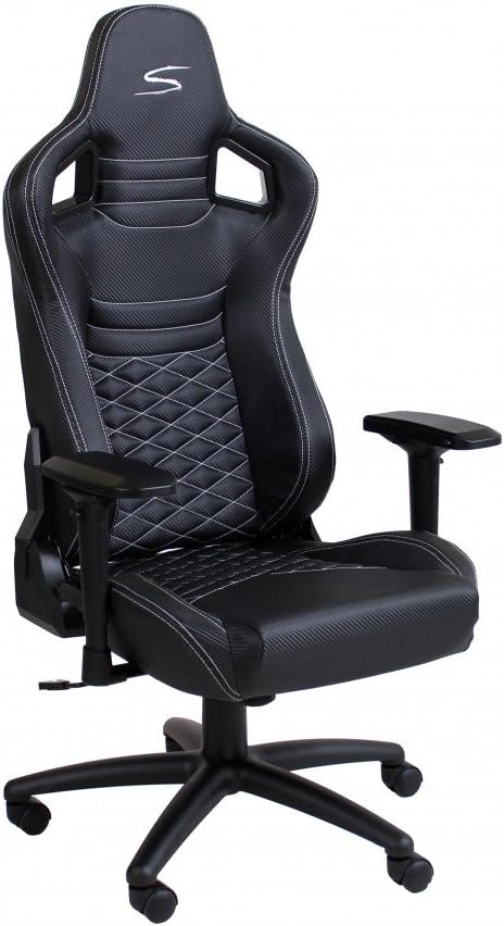 Speedmaster Chair Black - Carbon Fiber Optic - Gaming Chair - Office ...