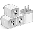 Amazon.com: X-EDITION Wall Charger,4-Pack 2.1A Dual Port USB Power ...