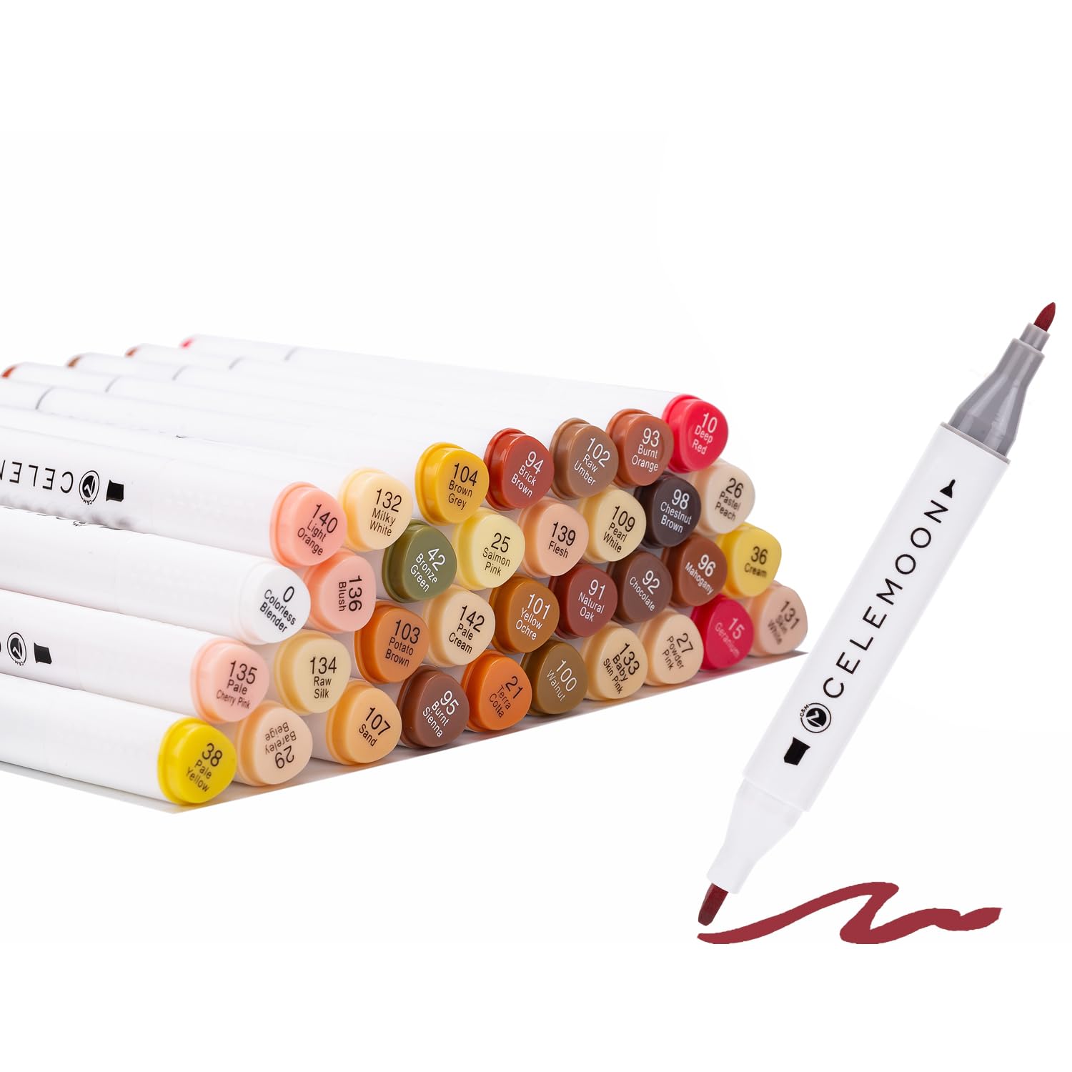 Mua 36 Skin Tone Colors Dual Tip Alcohol Markers Pens, Fine and Broad ...