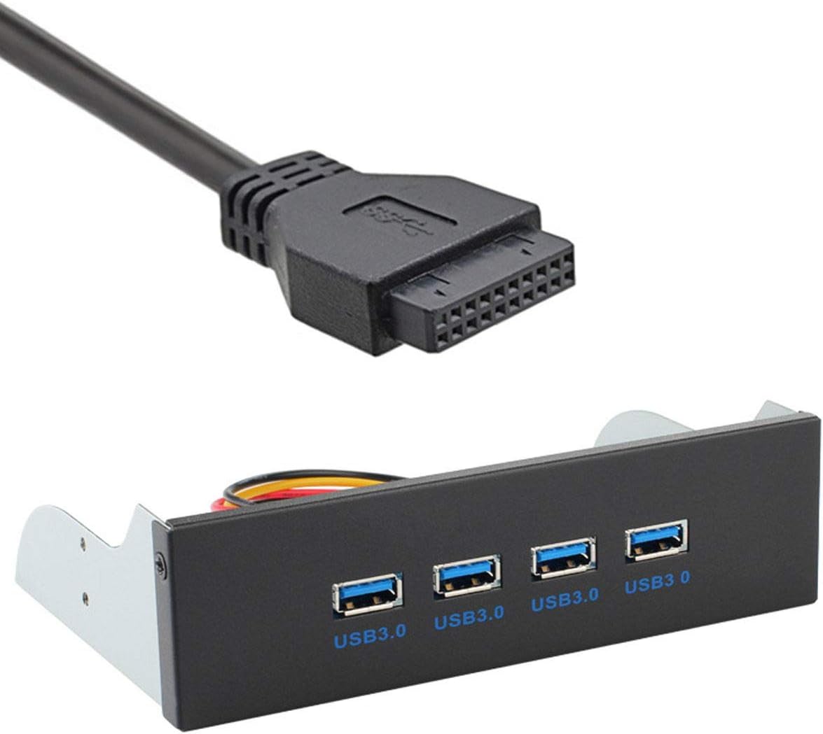 Amazon.com: CY USB 3.0 HUB 4 Ports Front Panel to Motherboard 20Pin ...