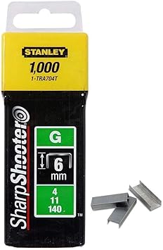 Stanley 29170845 1-TRA704T TRA7 Heavy-Duty Staple 6mm TRA704T Pack 1000 ...