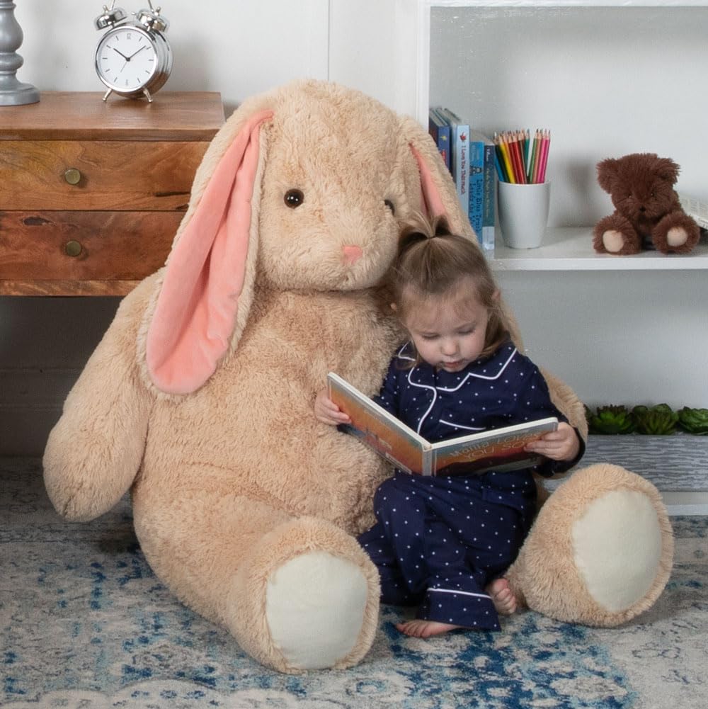 Mua Vermont Teddy Bear Giant Stuffed Bunny - Big Stuffed Animal, Tan, 4 ...