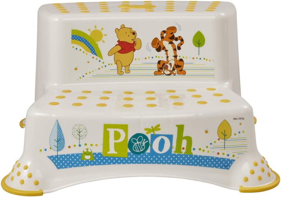 Disney Winnie the Pooh Childrens Toilet Training 21cm Double Step Stool ...