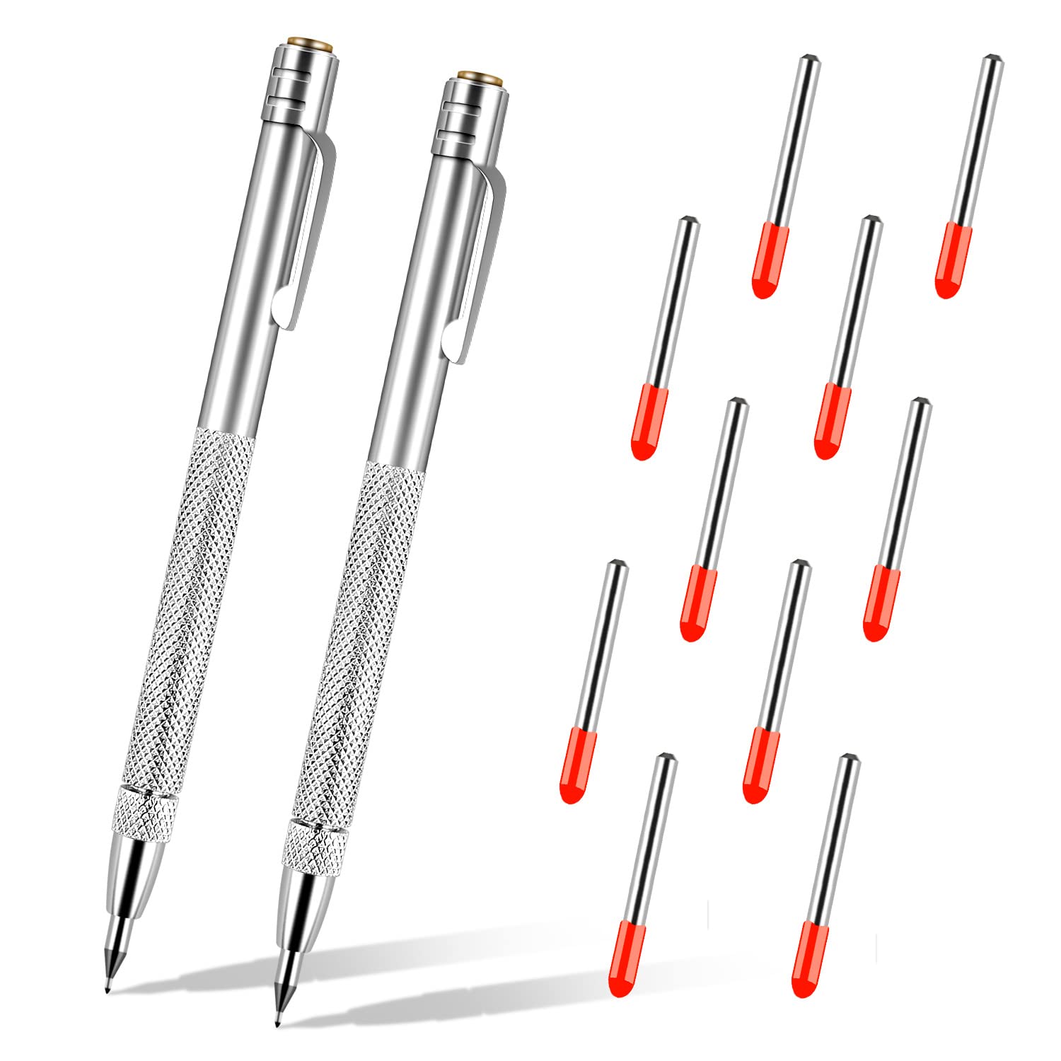 WXJ13 2 Packs Tungsten Carbide Scriber with Magnet, with Extra 10 ...