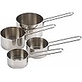 Amazon.com: Winco 4-Piece Measuring Cup Set, Stainless Steel: Measuring ...