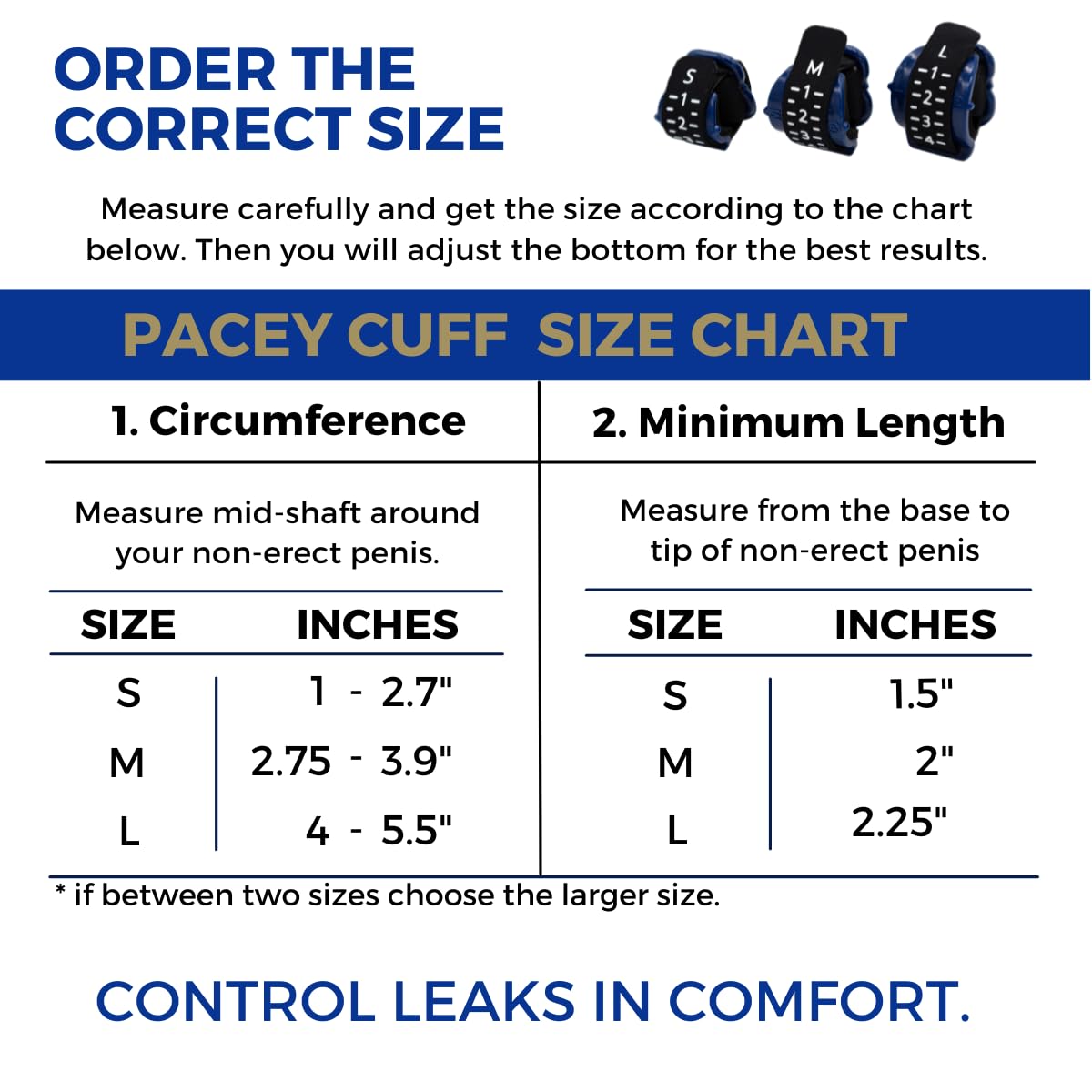 Mua Pacey Cuff - Male Incontinence Clamp - Safe and Comfortable - 24 ...