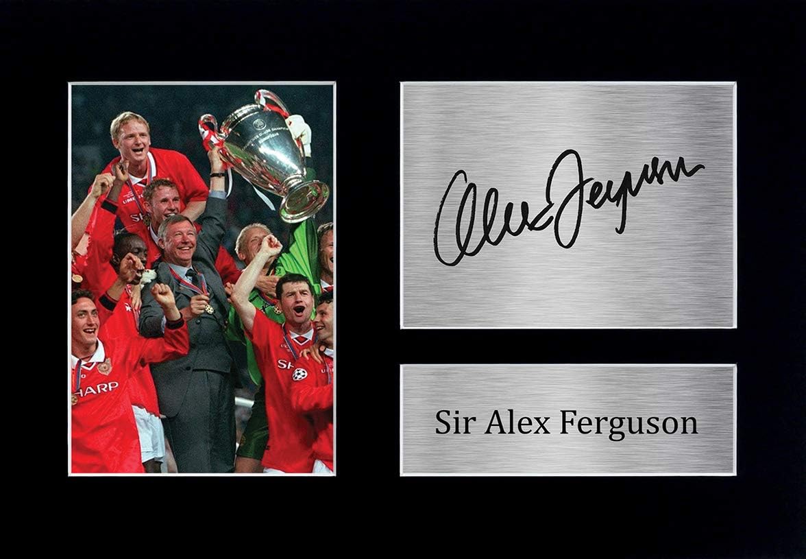 HWC Trading Sir Alex Ferguson Signed A4 Printed Autograph Manchester ...