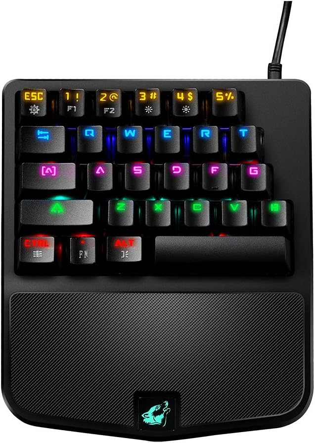 FELiCON Mechanical Gaming Keyboard K9 Wired Usb Keypad 28 Keys Mixed ...