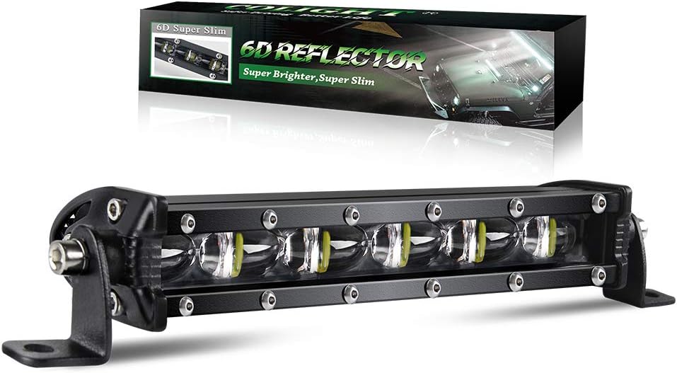 Amazon.com: UNI-SHINE Slim LED Light Bar 7 inch Spot Beam Signal Row ...