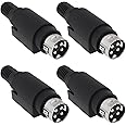 Amazon.com: OTOTEC 4PCS 4-Pin Mini Power Din Solder Plug 7.5A 24V 4-Pin ...