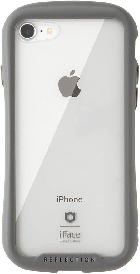 Amazon.co.jp： iFace Reflection iPhone SE 2020 第2世代/8/7 ケース クリア 強化ガラス [グレー]: 家電・カメラ