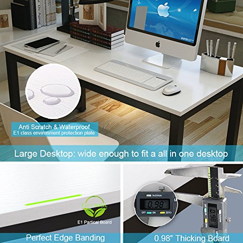 Tribesigns Computer Desk, 55 Inch Large Office Desk Computer Table ...
