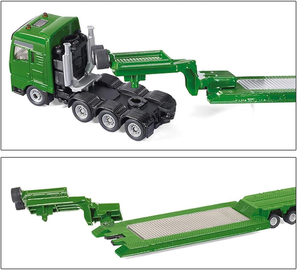 SIKU 1834 Super Heavy Load Transporter with Excavator, Metal/Plastic ...