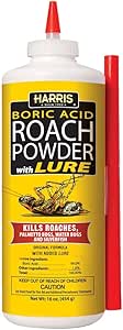 Amazon.com : HARRIS Boric Acid Roach and Silverfish Killer Powder w ...