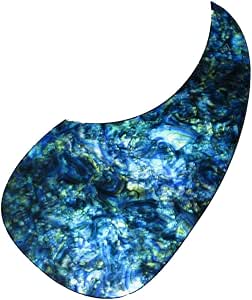 Amazon.com: Acoustic Guitar Custom Pickguard - Faux Blue Abalone ...