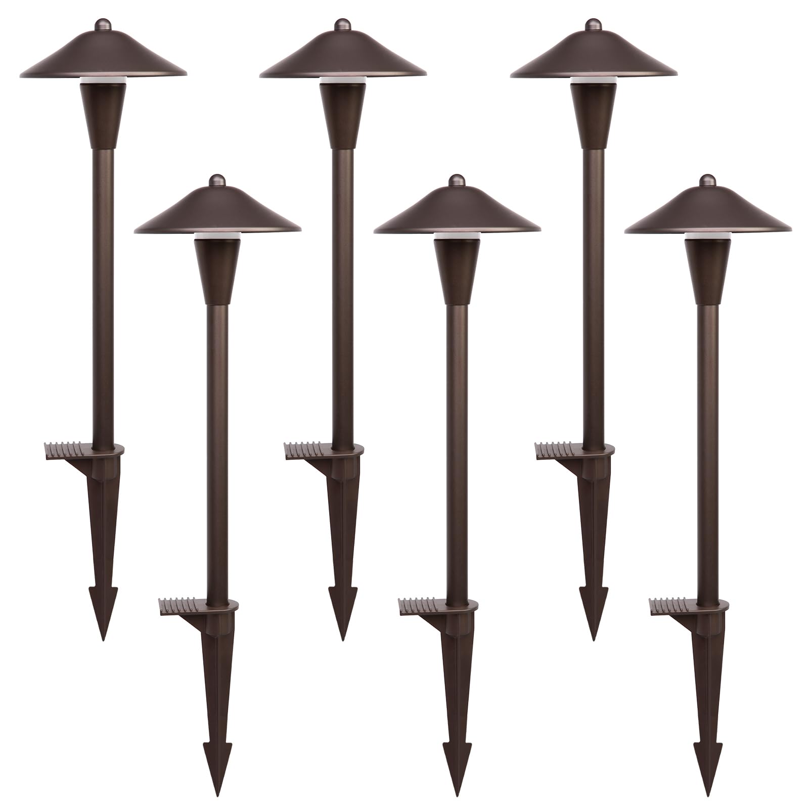 Landscape Path Lights 6 Pack, Low Voltage Pathway Lights Compatible ...
