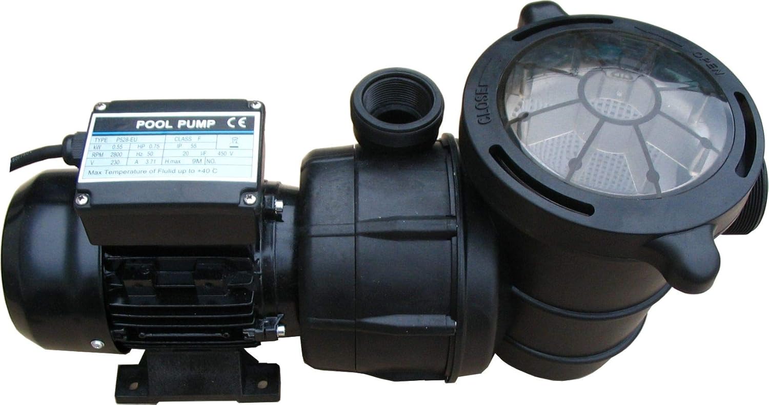 SPIRATO Poolpumpe Schwimmbad Filterpumpe mit Vorfilter 72529: Amazon.de ...