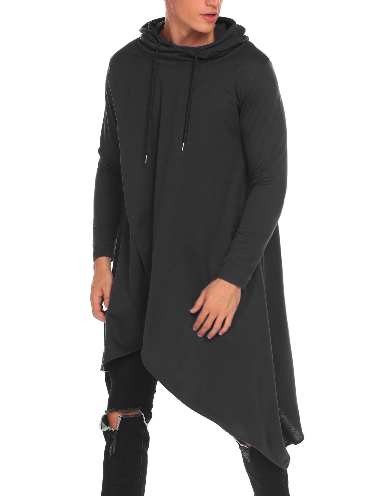 Discount mens long cloak hoodie Clearance Hoodie Cloak Techwear