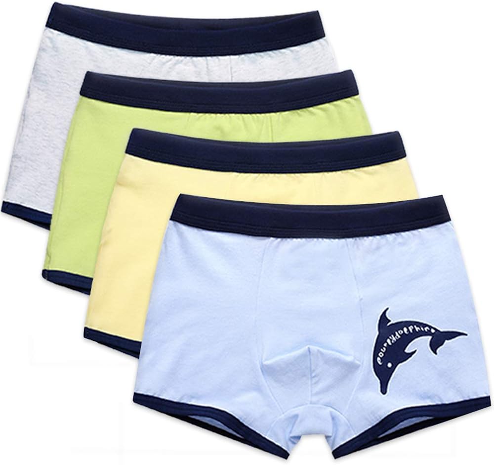 4 pezzi Ragazzi Boxer Misto Ragazzo Mutande Boxers Intimo Pantaloncini ...