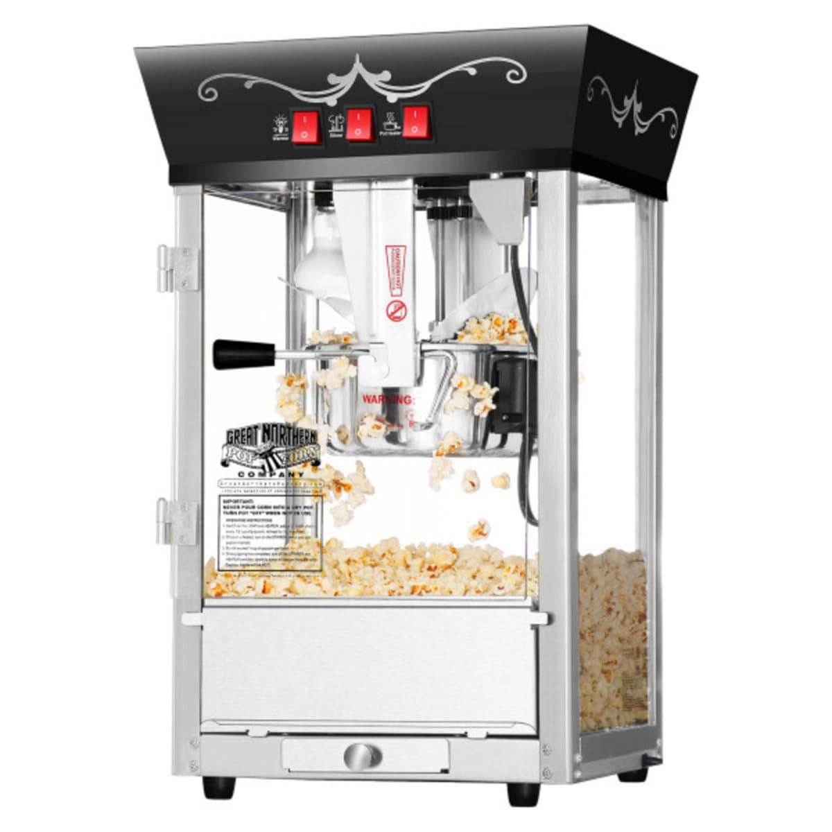 Matinee Popcorn Machine - 8oz Popper with Stainless-Steel Kettle ...