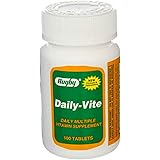 Amazon.com: Rugby Daily-Vite Multivitamin Vitamin Supplement - 100 Tablets : Health & Household