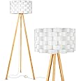 Brightech Bijou LED Floor Lamp, Standing Lamp for Bedroom Reading ...